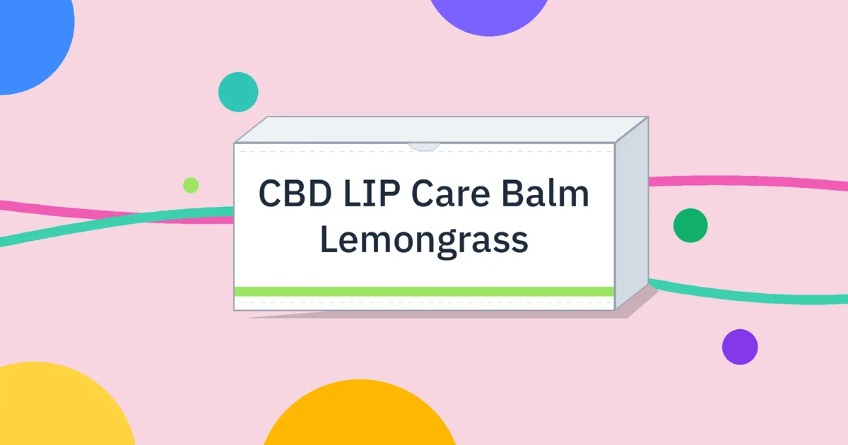 Symbolbild: Packung mit der Aufschrift CBD LIP Care Balm Lemongrass (PZN 16685566) – Verfügbarkeit und Bezug in Apotheken in Frankfurt am Main