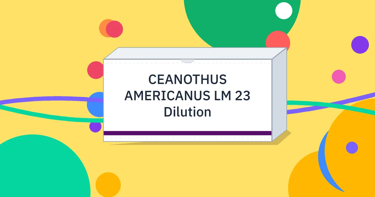 Symbolbild: Packung mit der Aufschrift CEANOTHUS AMERICANUS LM 23 Dilution (PZN 13435343) – Verfügbarkeit und Bezug in Apotheken in Frankfurt am Main