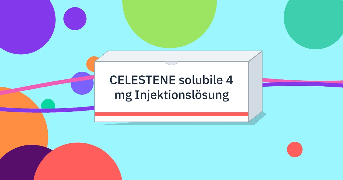 Symbolbild: Packung mit der Aufschrift CELESTENE solubile 4 mg Injektionslösung (PZN 14242221) – Verfügbarkeit und Bezug in Apotheken in Frankfurt am Main