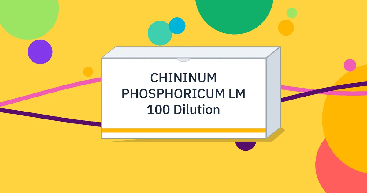 Symbolbild: Packung mit der Aufschrift CHININUM PHOSPHORICUM LM 100 Dilution (PZN 15867383) – Verfügbarkeit und Bezug in Apotheken in Frankfurt am Main