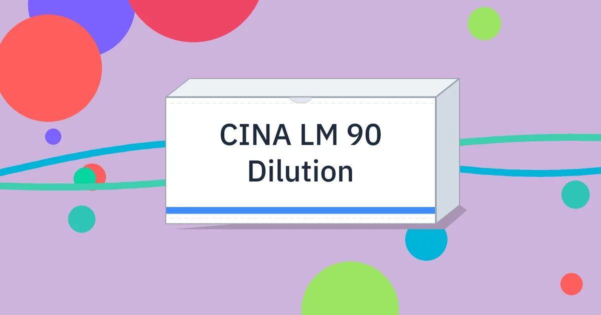 Symbolbild: Packung mit der Aufschrift CINA LM 90 Dilution (PZN 12819745) – Verfügbarkeit und Bezug in Apotheken in Frankfurt am Main