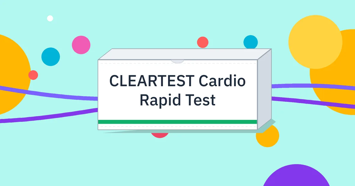 Symbolbild: Packung mit der Aufschrift CLEARTEST Cardio Rapid Test (PZN 13894068) – Verfügbarkeit und Bezug in Apotheken in Frankfurt am Main