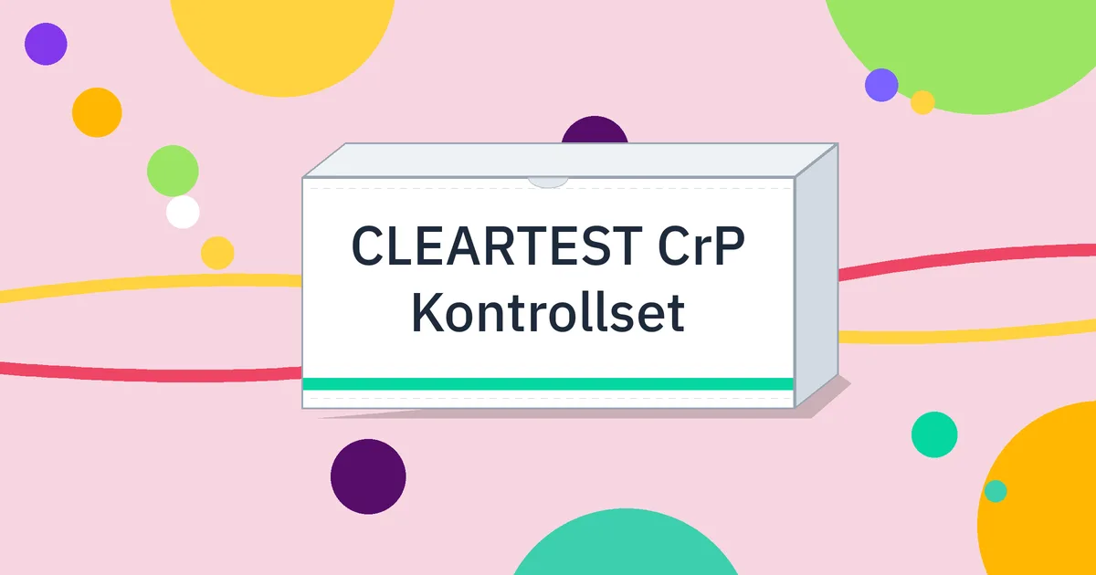 Symbolbild: Packung mit der Aufschrift CLEARTEST CrP Kontrollset (PZN 19394013) – Verfügbarkeit und Bezug in Apotheken in Frankfurt am Main