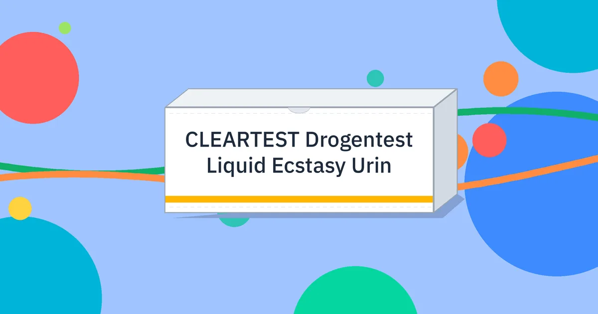 Symbolbild: Packung mit der Aufschrift CLEARTEST Drogentest Liquid Ecstasy Urin (PZN 14057015) – Verfügbarkeit und Bezug in Apotheken in Frankfurt am Main