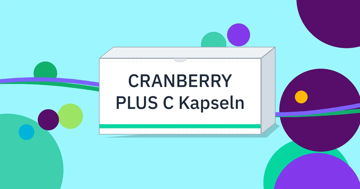 Symbolbild: Packung mit der Aufschrift CRANBERRY PLUS C Kapseln (PZN 18458828) – Verfügbarkeit und Bezug in Apotheken in Frankfurt am Main