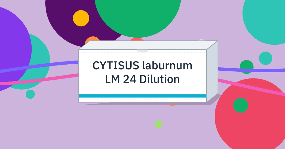 Symbolbild: Packung mit der Aufschrift CYTISUS laburnum LM 24 Dilution (PZN 13460660) – Verfügbarkeit und Bezug in Apotheken in Frankfurt am Main