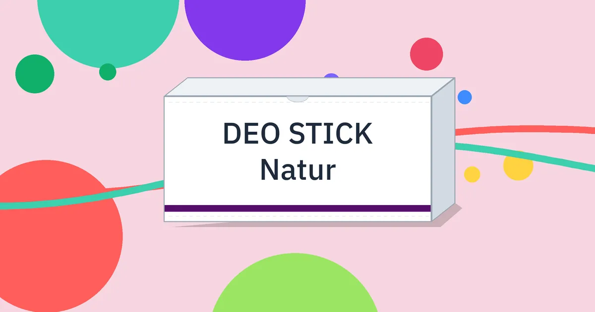 Symbolbild: Packung mit der Aufschrift DEO STICK Natur (PZN 19556711) – Verfügbarkeit und Bezug in Apotheken in Frankfurt am Main