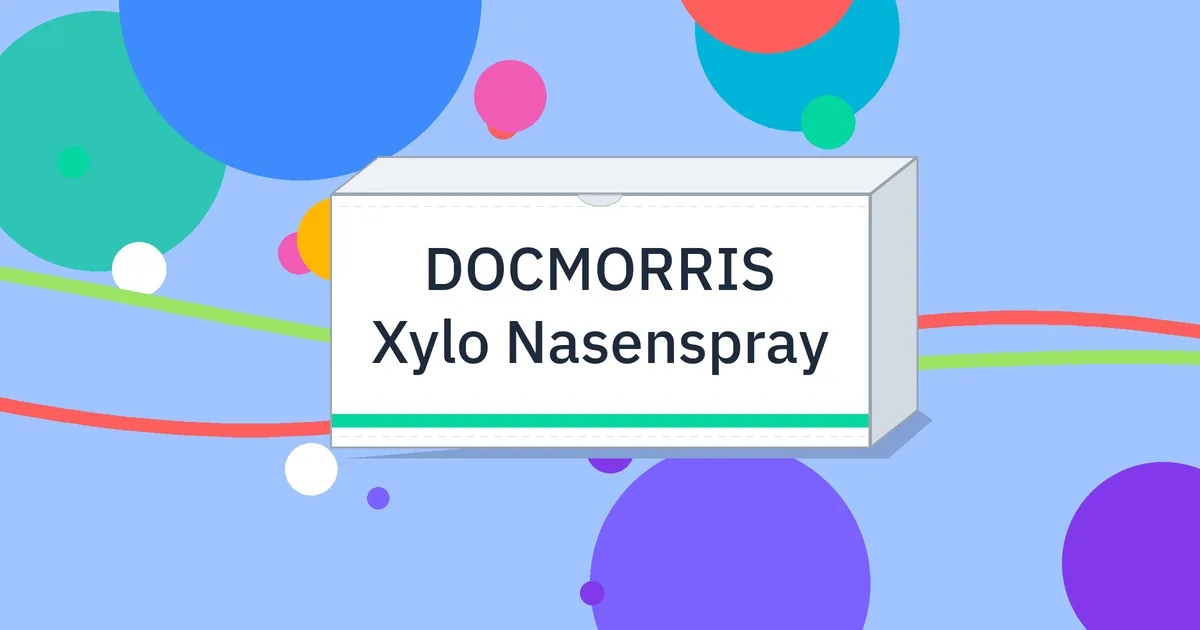 Symbolbild: Packung mit der Aufschrift DOCMORRIS Xylo Nasenspray (PZN 12475317) – Verfügbarkeit und Bezug in Apotheken in Frankfurt am Main
