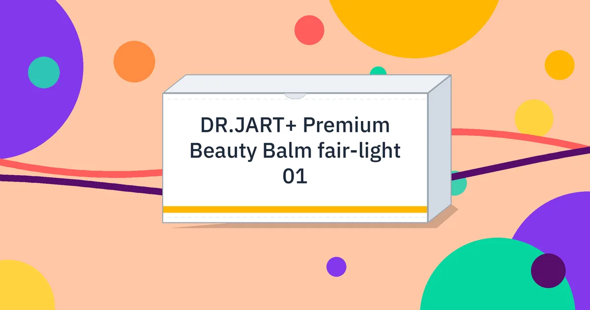 Symbolbild: Packung mit der Aufschrift DR.JART+ Premium Beauty Balm fair-light 01 (PZN 19268389) – Verfügbarkeit und Bezug in Apotheken in Frankfurt am Main