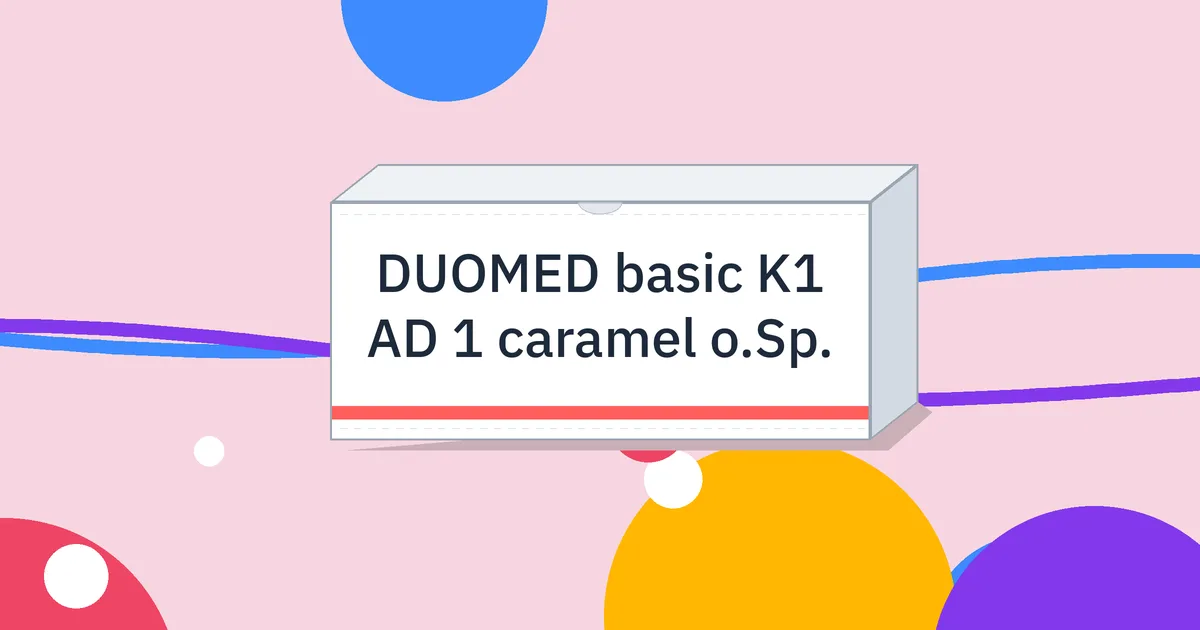 Symbolbild: Packung mit der Aufschrift DUOMED basic K1 AD 1 caramel o.Sp. (PZN 20903164) – Verfügbarkeit und Bezug in Apotheken in Frankfurt am Main