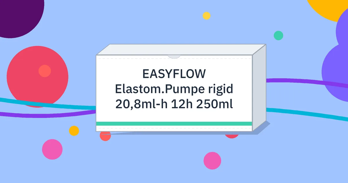 Symbolbild: Packung mit der Aufschrift EASYFLOW Elastom.Pumpe rigid 20,8ml-h 12h 250ml (PZN 19262702) – Verfügbarkeit und Bezug in Apotheken in Frankfurt am Main