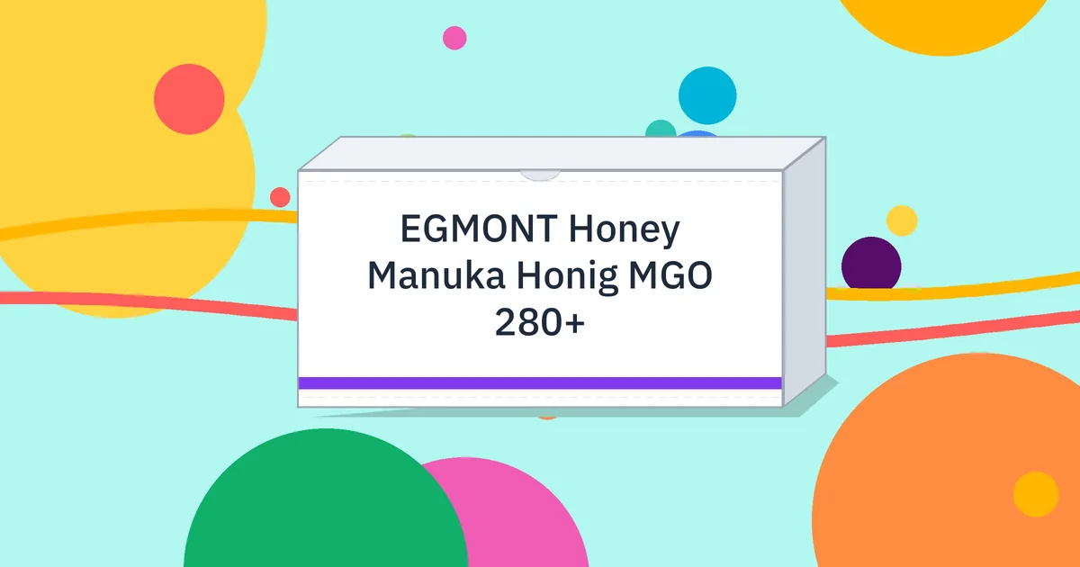 Symbolbild: Packung mit der Aufschrift EGMONT Honey Manuka Honig MGO 280+ (PZN 17637813) – Verfügbarkeit und Bezug in Apotheken in Frankfurt am Main