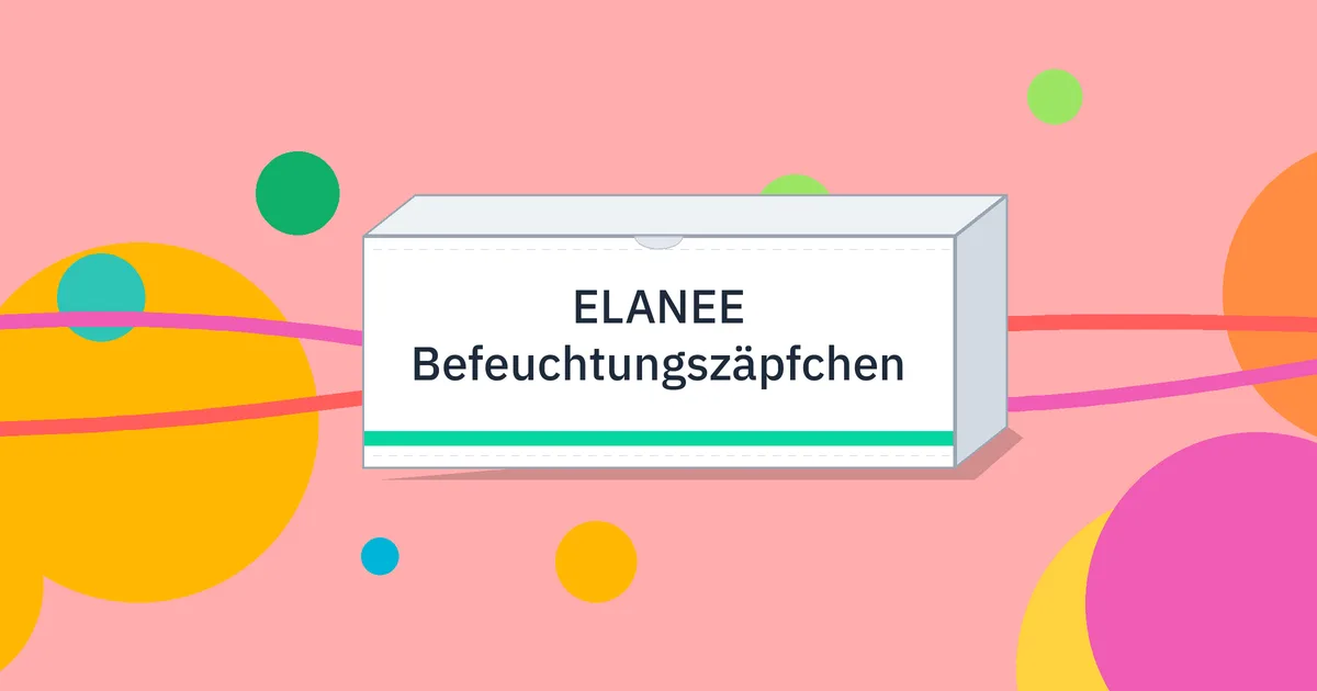 Symbolbild: Packung mit der Aufschrift ELANEE Befeuchtungszäpfchen (PZN 19902030) – Verfügbarkeit und Bezug in Apotheken in Frankfurt am Main