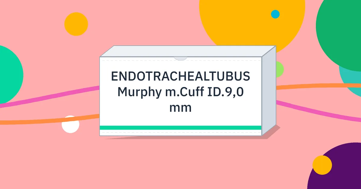 Symbolbild: Packung mit der Aufschrift ENDOTRACHEALTUBUS Murphy m.Cuff ID.9,0 mm (PZN 07218392) – Verfügbarkeit und Bezug in Apotheken in Frankfurt am Main