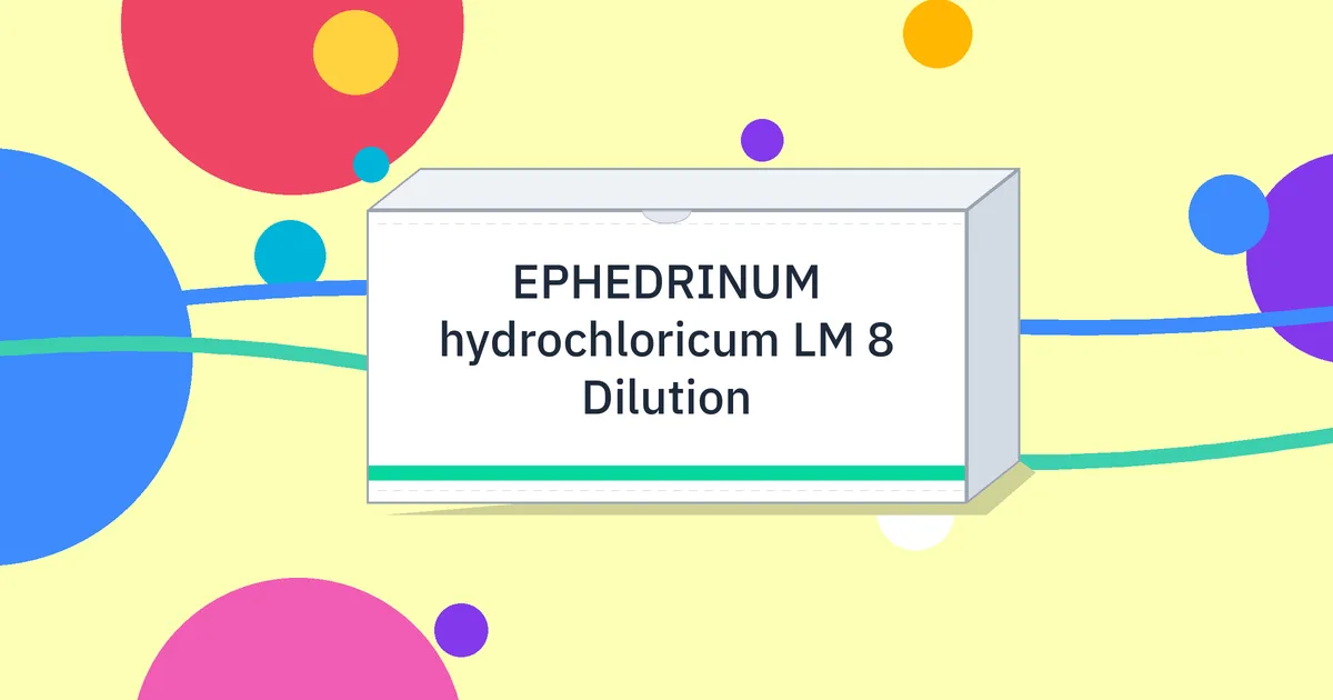 Symbolbild: Packung mit der Aufschrift EPHEDRINUM hydrochloricum LM 8 Dilution (PZN 13471103) – Verfügbarkeit und Bezug in Apotheken in Frankfurt am Main