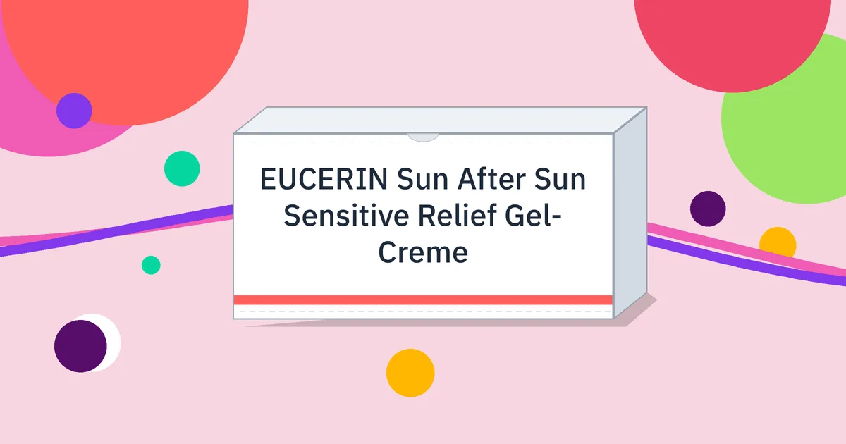 Symbolbild: Packung mit der Aufschrift EUCERIN Sun After Sun Sensitive Relief Gel-Creme (PZN 16756504) – Verfügbarkeit und Bezug in Apotheken in Frankfurt am Main