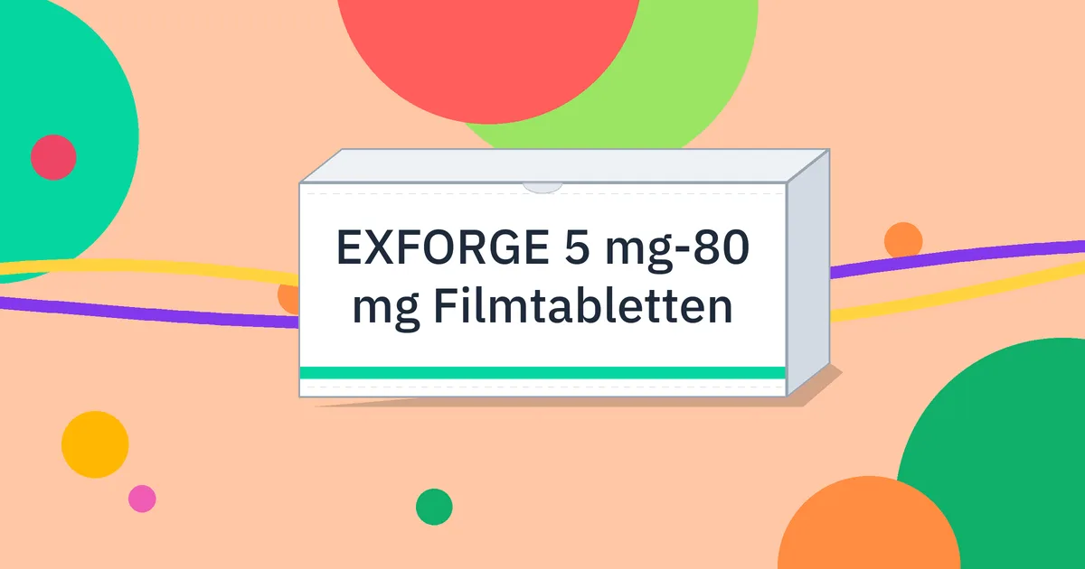 Symbolbild: Packung mit der Aufschrift EXFORGE 5 mg-80 mg Filmtabletten (PZN 16008825) – Verfügbarkeit und Bezug in Apotheken in Frankfurt am Main