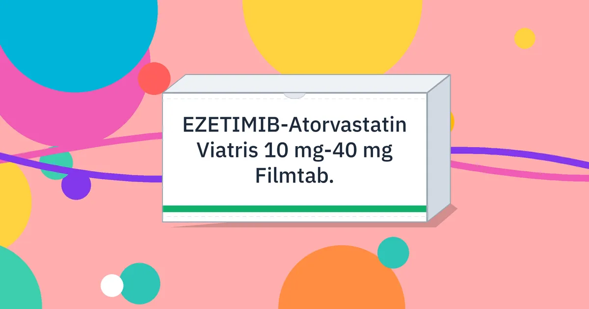 Symbolbild: Packung mit der Aufschrift EZETIMIB-Atorvastatin Viatris 10 mg-40 mg Filmtab. (PZN 19278382) – Verfügbarkeit und Bezug in Apotheken in Frankfurt am Main