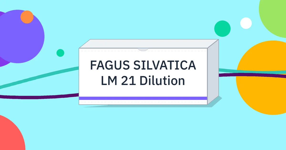 Symbolbild: Packung mit der Aufschrift FAGUS SILVATICA LM 21 Dilution (PZN 13487050) – Verfügbarkeit und Bezug in Apotheken in Frankfurt am Main