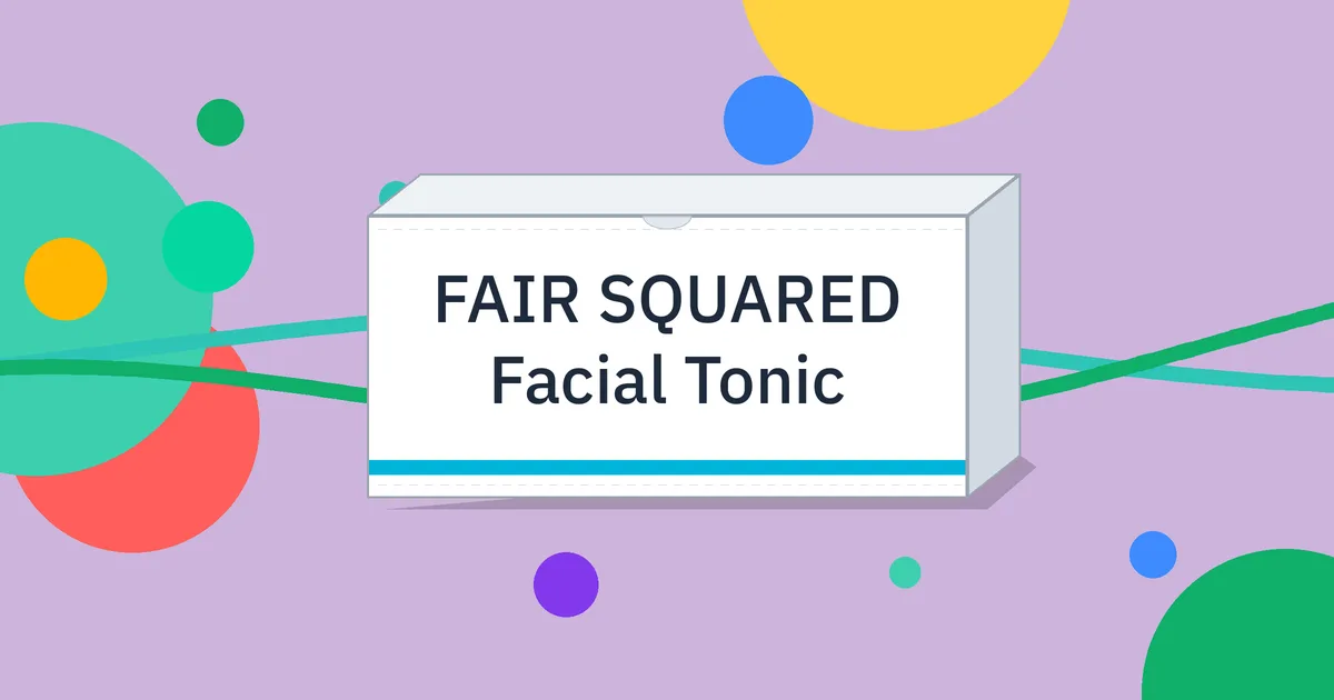 Symbolbild: Packung mit der Aufschrift FAIR SQUARED Facial Tonic (PZN 18788454) – Verfügbarkeit und Bezug in Apotheken in Frankfurt am Main