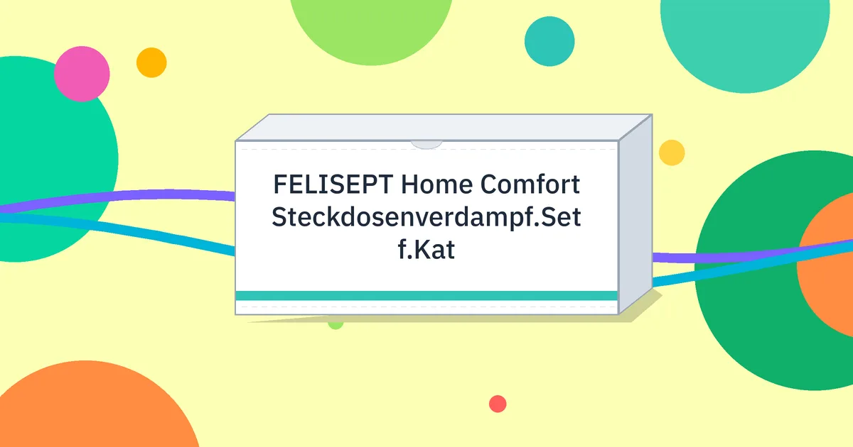 Symbolbild: Packung mit der Aufschrift FELISEPT Home Comfort Steckdosenverdampf.Set f.Kat (PZN 12350142) – Verfügbarkeit und Bezug in Apotheken in Frankfurt am Main