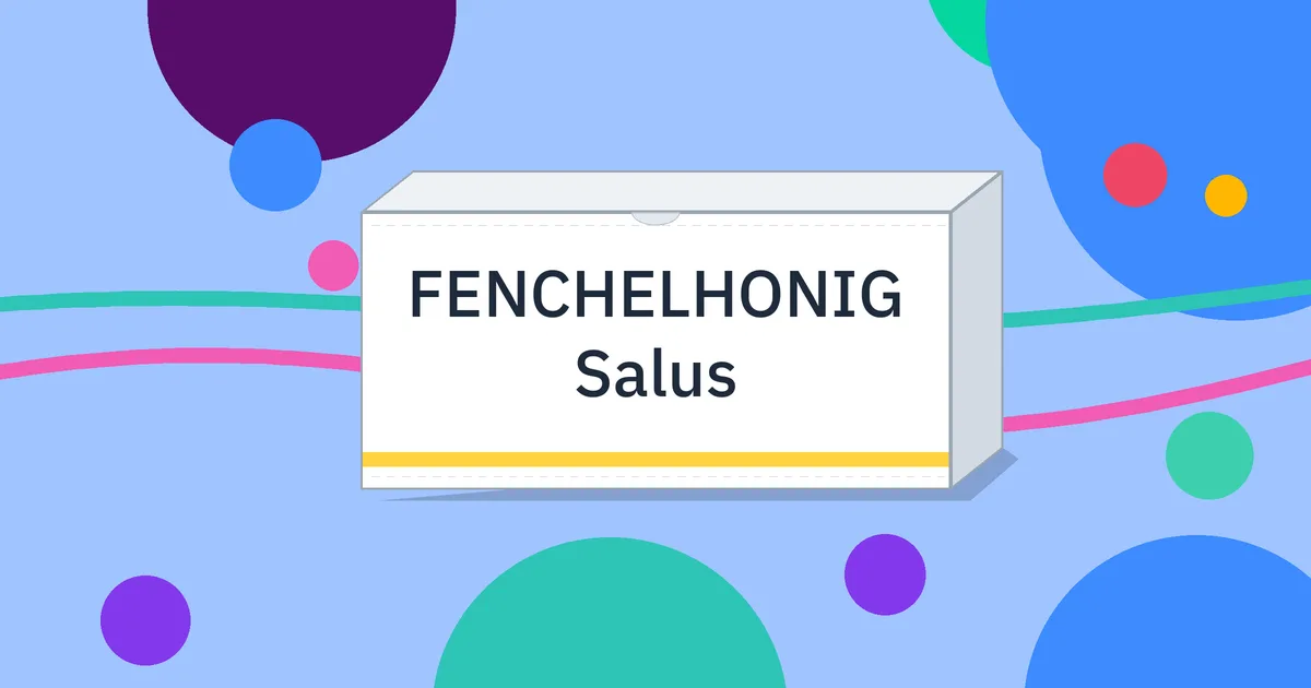 Symbolbild: Packung mit der Aufschrift FENCHELHONIG Salus (PZN 05390678) – Verfügbarkeit und Bezug in Apotheken in Frankfurt am Main