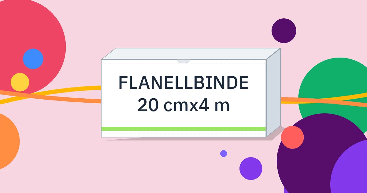 Symbolbild: Packung mit der Aufschrift FLANELLBINDE 20 cmx4 m (PZN 01960050) – Verfügbarkeit und Bezug in Apotheken in Frankfurt am Main