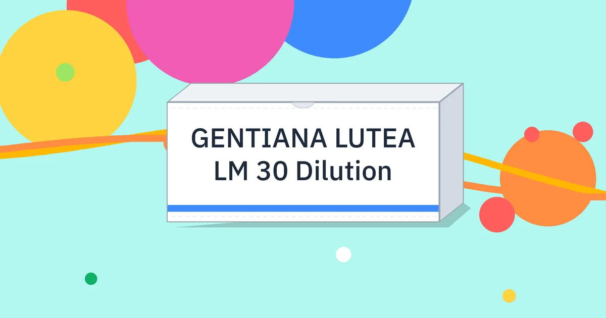 Symbolbild: Packung mit der Aufschrift GENTIANA LUTEA LM 30 Dilution (PZN 12876424) – Verfügbarkeit und Bezug in Apotheken in Frankfurt am Main
