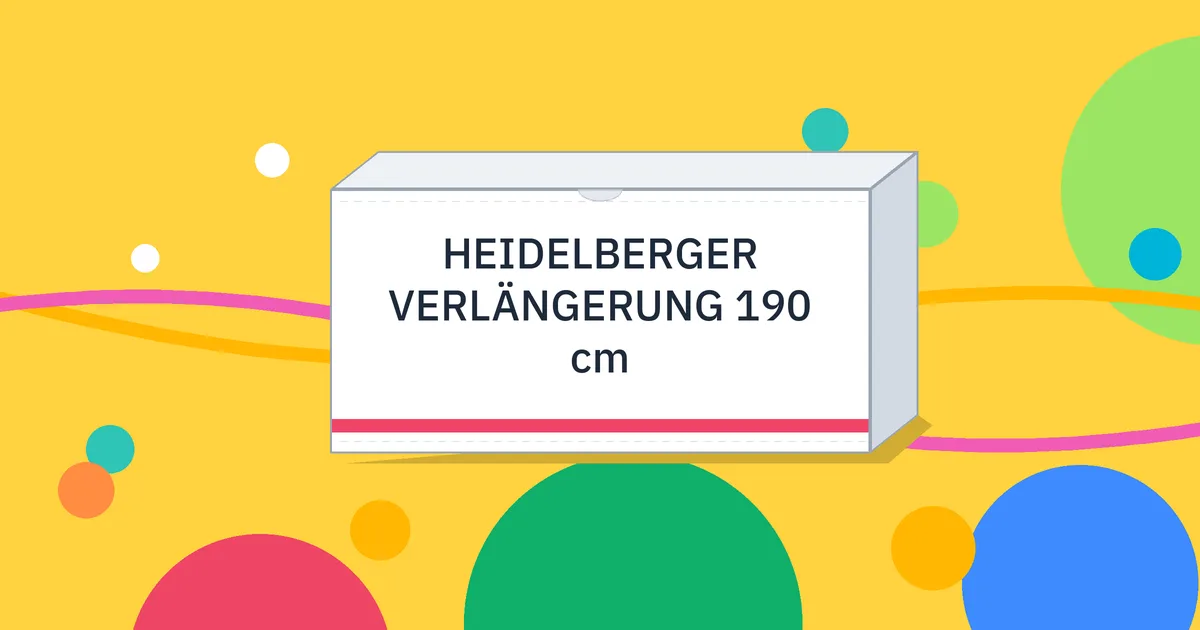 Symbolbild: Packung mit der Aufschrift HEIDELBERGER VERLÄNGERUNG 190 cm (PZN 14260006) – Verfügbarkeit und Bezug in Apotheken in Frankfurt am Main