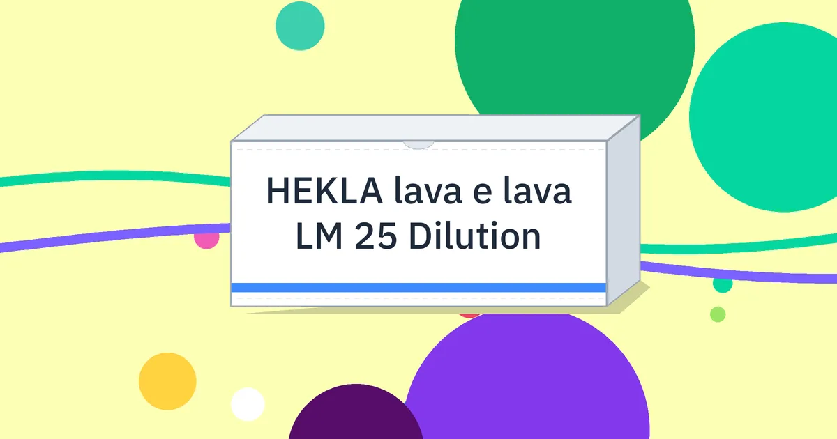 Symbolbild: Packung mit der Aufschrift HEKLA lava e lava LM 25 Dilution (PZN 12800622) – Verfügbarkeit und Bezug in Apotheken in Frankfurt am Main