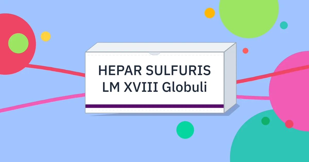 Symbolbild: Packung mit der Aufschrift HEPAR SULFURIS LM XVIII Globuli (PZN 02659358) – Verfügbarkeit und Bezug in Apotheken in Frankfurt am Main