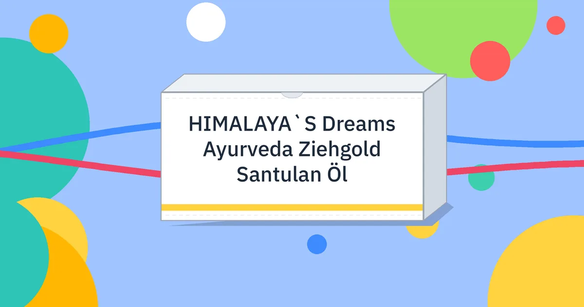 Symbolbild: Packung mit der Aufschrift HIMALAYA`S Dreams Ayurveda Ziehgold Santulan Öl (PZN 18314443) – Verfügbarkeit und Bezug in Apotheken in Frankfurt am Main