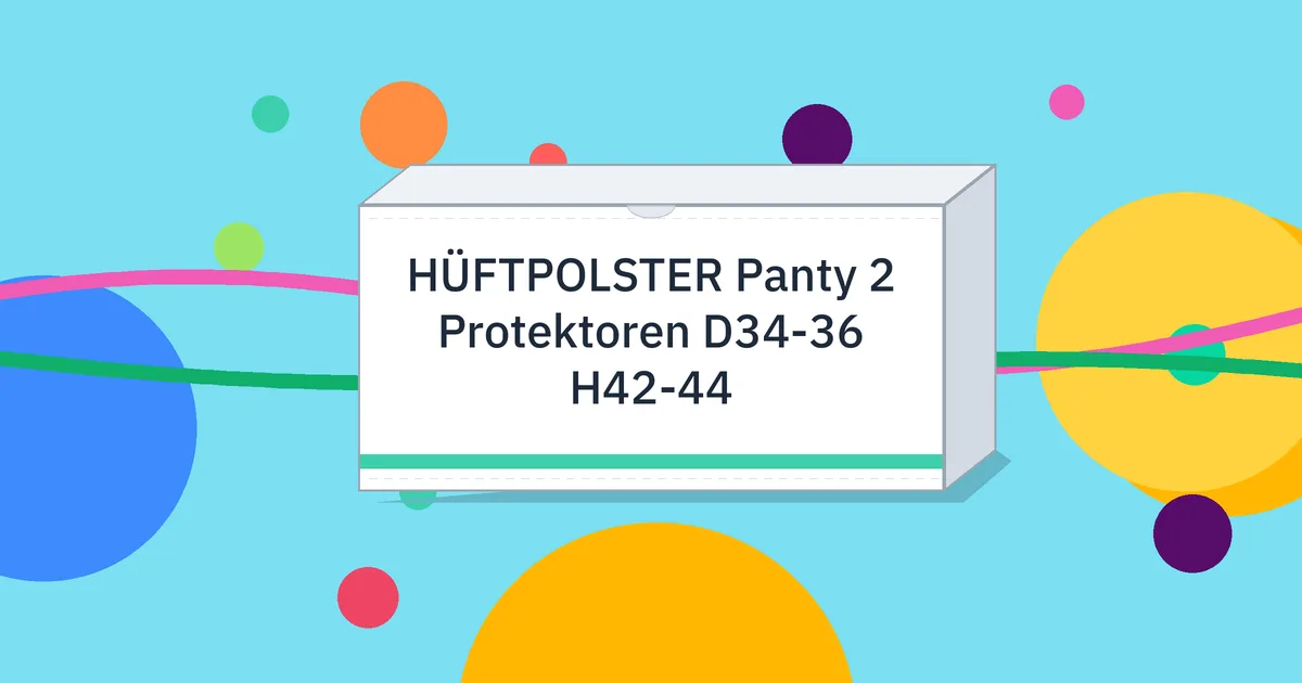 Symbolbild: Packung mit der Aufschrift HÜFTPOLSTER Panty 2 Protektoren D34-36 H42-44 (PZN 07002249) – Verfügbarkeit und Bezug in Apotheken in Frankfurt am Main