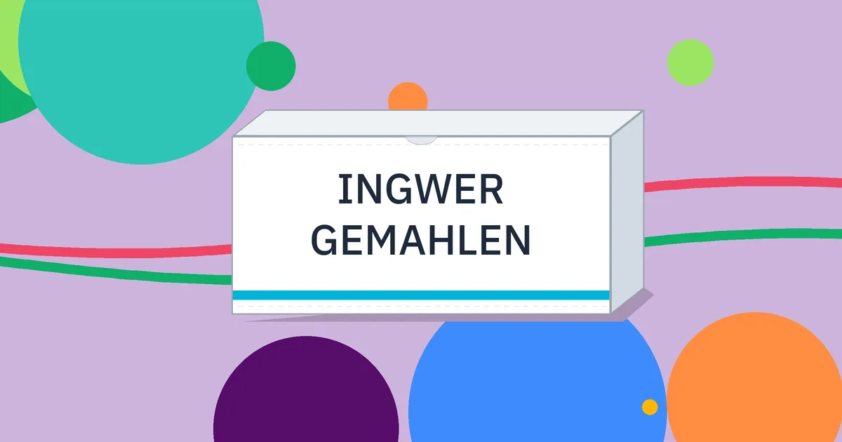 Symbolbild: Packung mit der Aufschrift INGWER GEMAHLEN (PZN 10023717) – Verfügbarkeit und Bezug in Apotheken in Frankfurt am Main