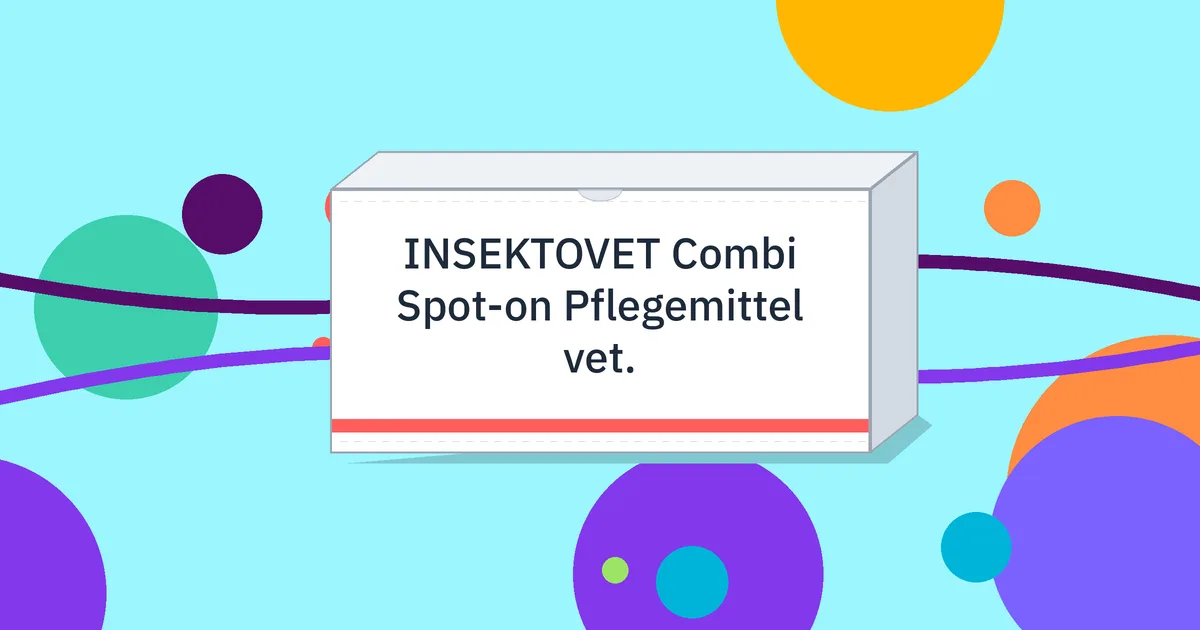 Symbolbild: Packung mit der Aufschrift INSEKTOVET Combi Spot-on Pflegemittel vet. (PZN 16528039) – Verfügbarkeit und Bezug in Apotheken in Frankfurt am Main