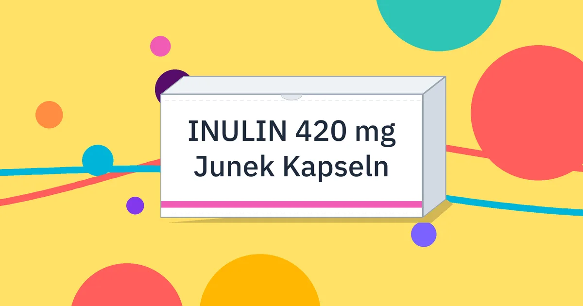 Symbolbild: Packung mit der Aufschrift INULIN 420 mg Junek Kapseln (PZN 10396909) – Verfügbarkeit und Bezug in Apotheken in Frankfurt am Main