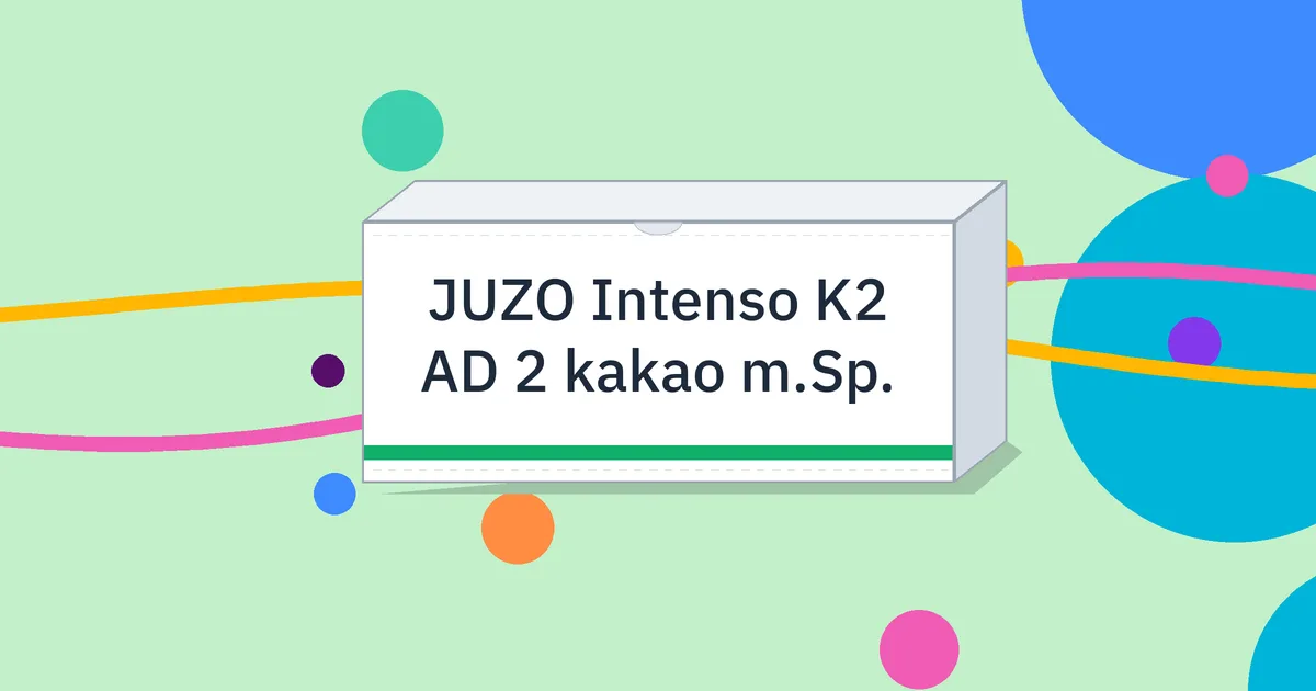 Symbolbild: Packung mit der Aufschrift JUZO Intenso K2 AD 2 kakao m.Sp. (PZN 18606513) – Verfügbarkeit und Bezug in Apotheken in Frankfurt am Main