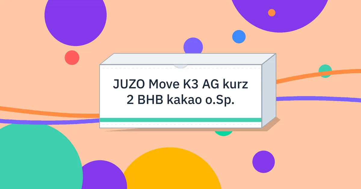 Symbolbild: Packung mit der Aufschrift JUZO Move K3 AG kurz 2 BHB kakao o.Sp. (PZN 18593561) – Verfügbarkeit und Bezug in Apotheken in Frankfurt am Main
