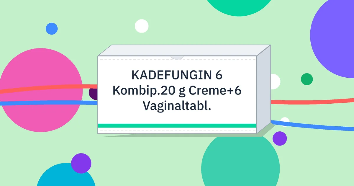 Symbolbild: Packung mit der Aufschrift KADEFUNGIN 6 Kombip.20 g Creme+6 Vaginaltabl. (PZN 03766145) – Verfügbarkeit und Bezug in Apotheken in Frankfurt am Main