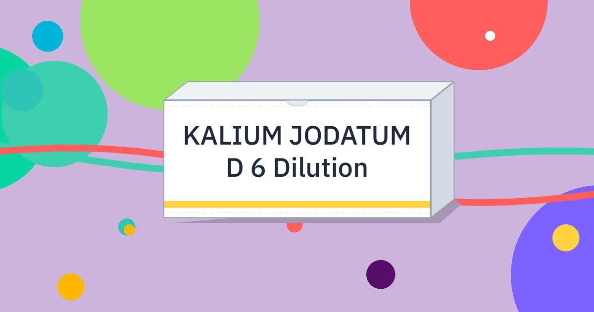 Symbolbild: Packung mit der Aufschrift KALIUM JODATUM D 6 Dilution (PZN 01775358) – Verfügbarkeit und Bezug in Apotheken in Frankfurt am Main