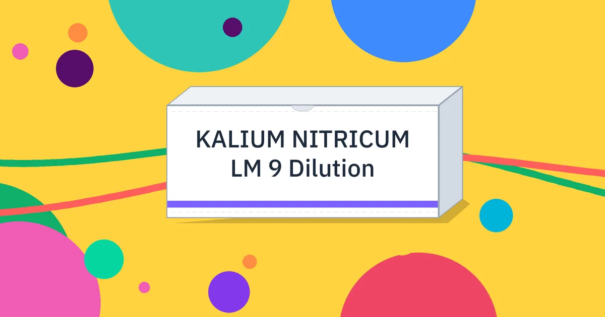 Symbolbild: Packung mit der Aufschrift KALIUM NITRICUM LM 9 Dilution (PZN 09649624) – Verfügbarkeit und Bezug in Apotheken in Frankfurt am Main