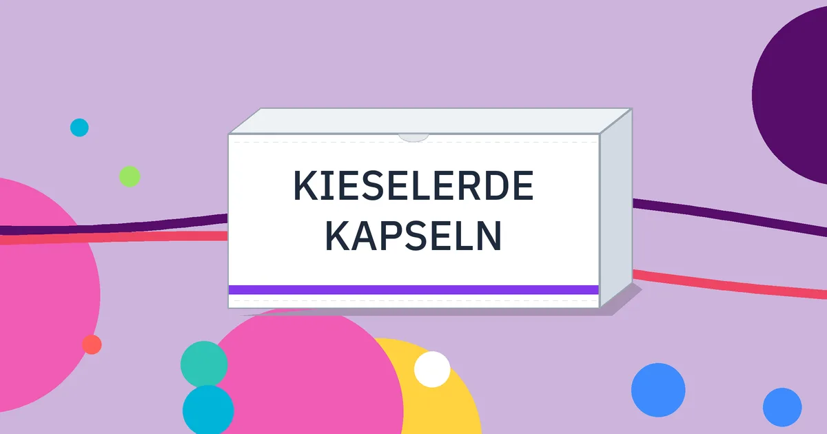 Symbolbild: Packung mit der Aufschrift KIESELERDE KAPSELN (PZN 09094818) – Verfügbarkeit und Bezug in Apotheken in Frankfurt am Main