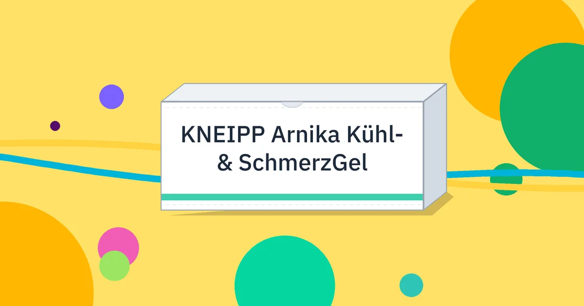 Symbolbild: Packung mit der Aufschrift KNEIPP Arnika Kühl- & SchmerzGel (PZN 00734920) – Verfügbarkeit und Bezug in Apotheken in Frankfurt am Main