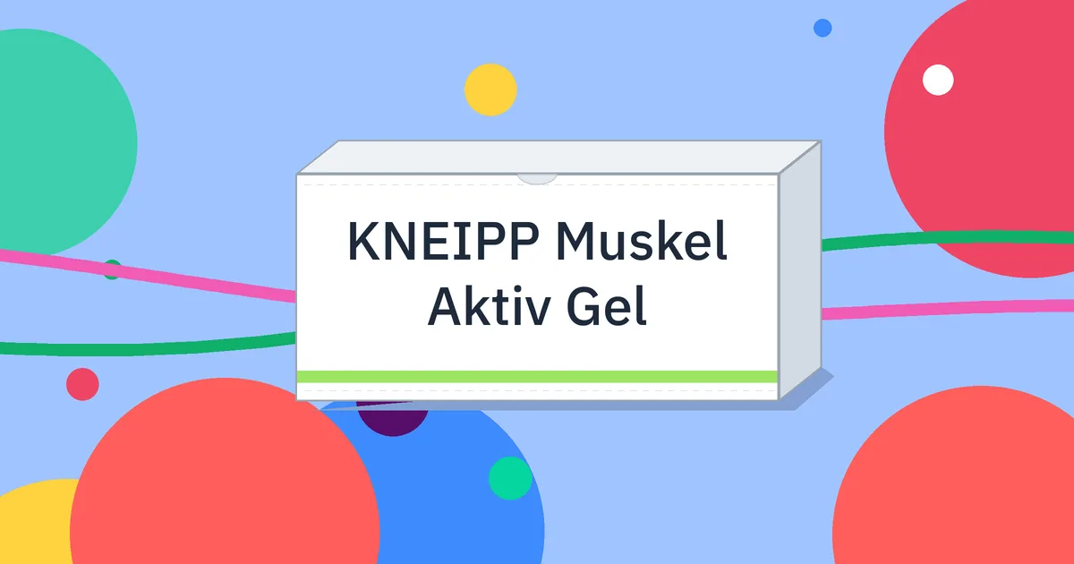 Symbolbild: Packung mit der Aufschrift KNEIPP Muskel Aktiv Gel (PZN 09883053) – Verfügbarkeit und Bezug in Apotheken in Frankfurt am Main