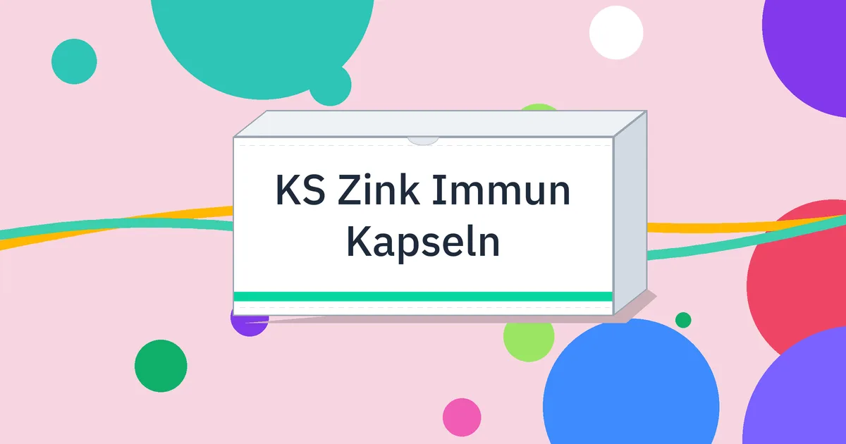 Symbolbild: Packung mit der Aufschrift KS Zink Immun Kapseln (PZN 20328553) – Verfügbarkeit und Bezug in Apotheken in Frankfurt am Main