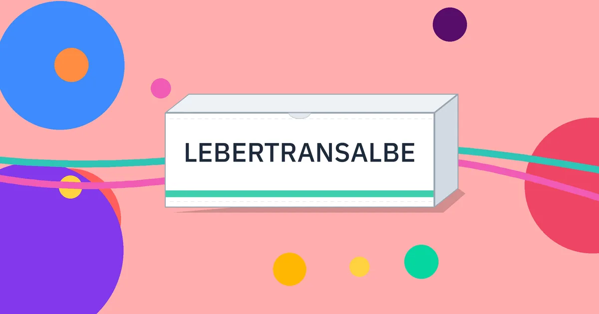 Symbolbild: Packung mit der Aufschrift LEBERTRANSALBE (PZN 18452429) – Verfügbarkeit und Bezug in Apotheken in Frankfurt am Main