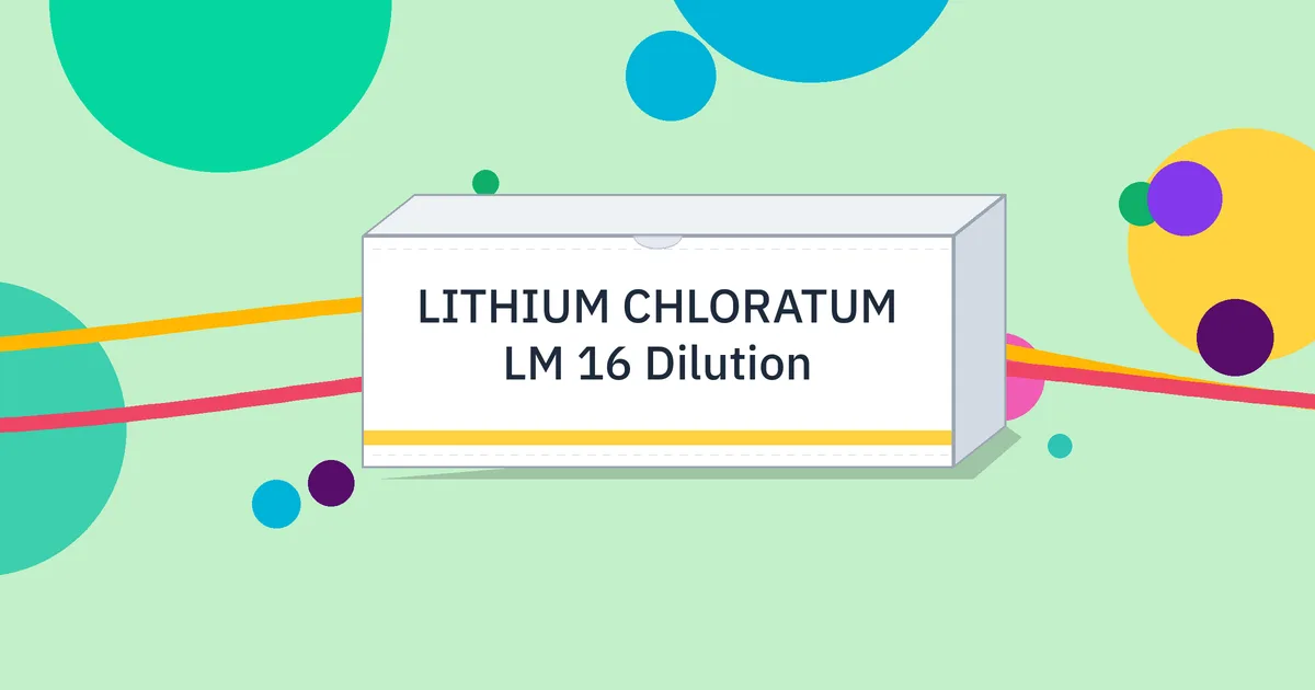 Symbolbild: Packung mit der Aufschrift LITHIUM CHLORATUM LM 16 Dilution (PZN 12932068) – Verfügbarkeit und Bezug in Apotheken in Frankfurt am Main