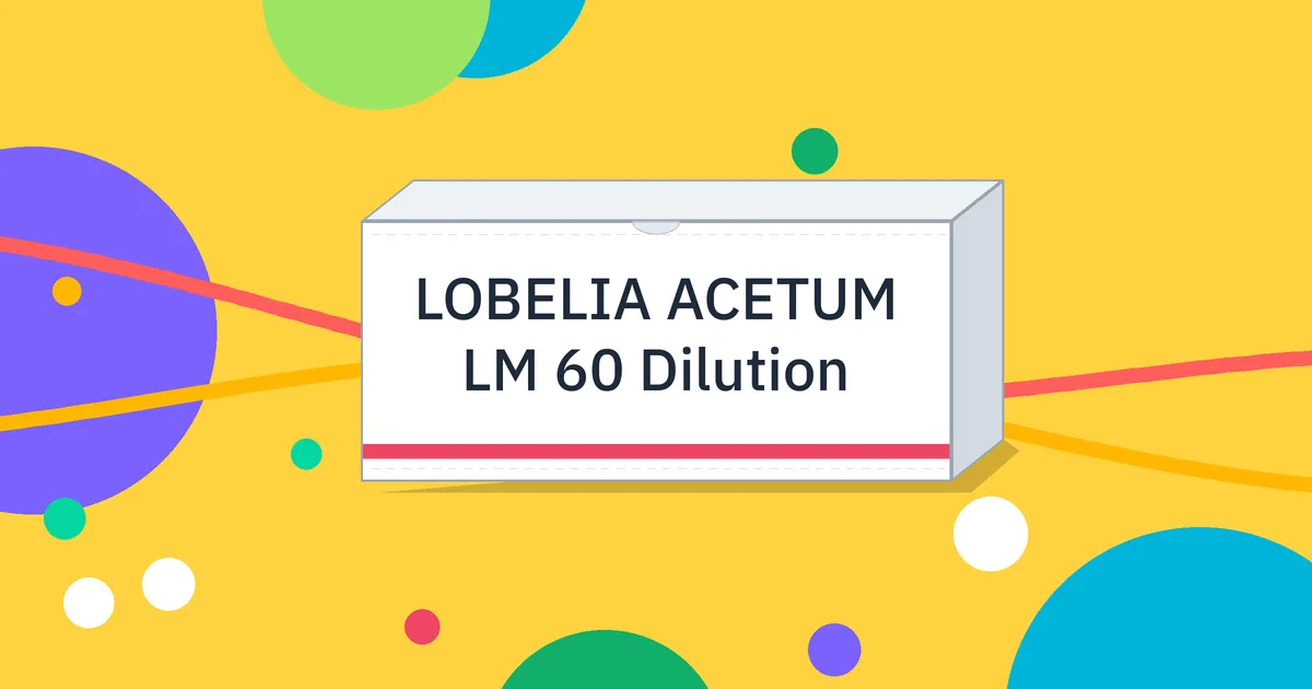 Symbolbild: Packung mit der Aufschrift LOBELIA ACETUM LM 60 Dilution (PZN 13532709) – Verfügbarkeit und Bezug in Apotheken in Frankfurt am Main