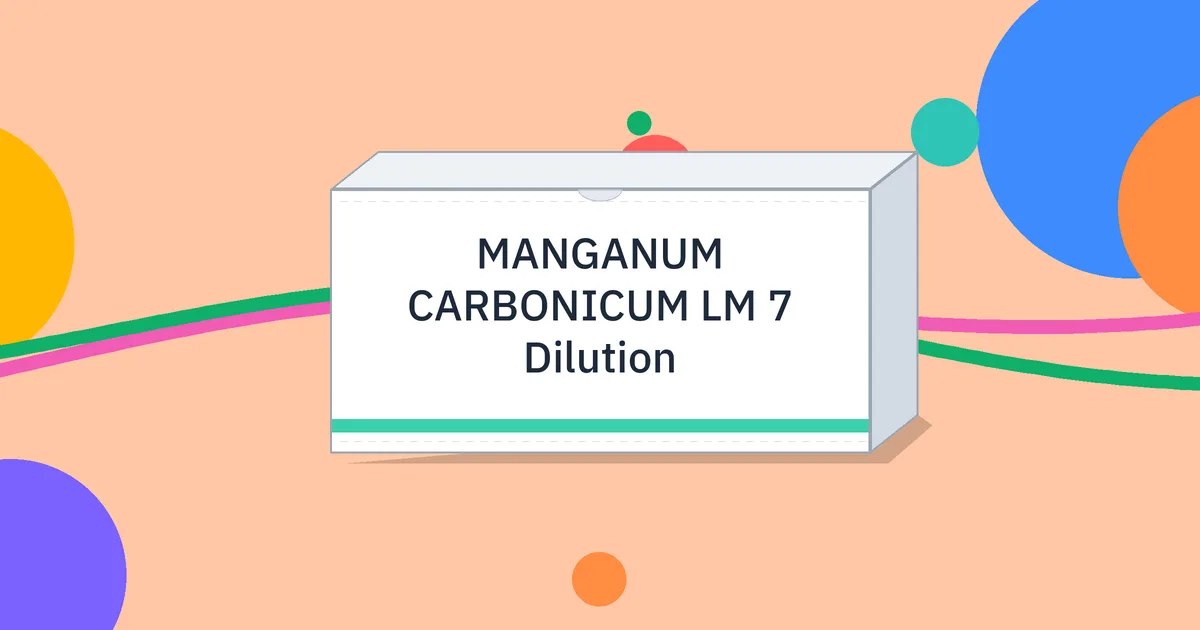 Symbolbild: Packung mit der Aufschrift MANGANUM CARBONICUM LM 7 Dilution (PZN 12942776) – Verfügbarkeit und Bezug in Apotheken in Frankfurt am Main
