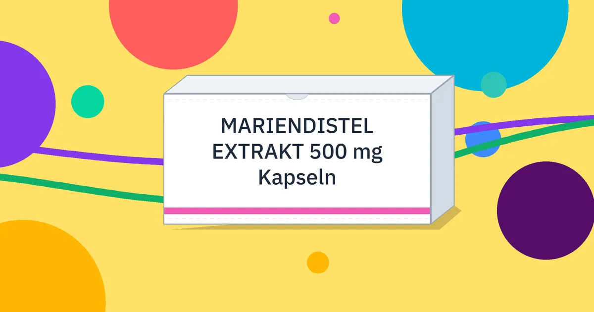 Symbolbild: Packung mit der Aufschrift MARIENDISTEL EXTRAKT 500 mg Kapseln (PZN 17862415) – Verfügbarkeit und Bezug in Apotheken in Frankfurt am Main
